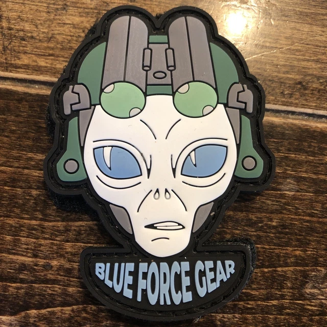 BLUE FORCE GEAR Space Alien PVC Hook & Loop 3” Inches Patch Shot Show ...