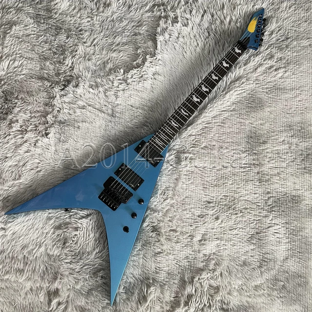 FLYING V SHAPE Electric Guitar 2EMG Active Pickup Floyd Rose Bridge ...