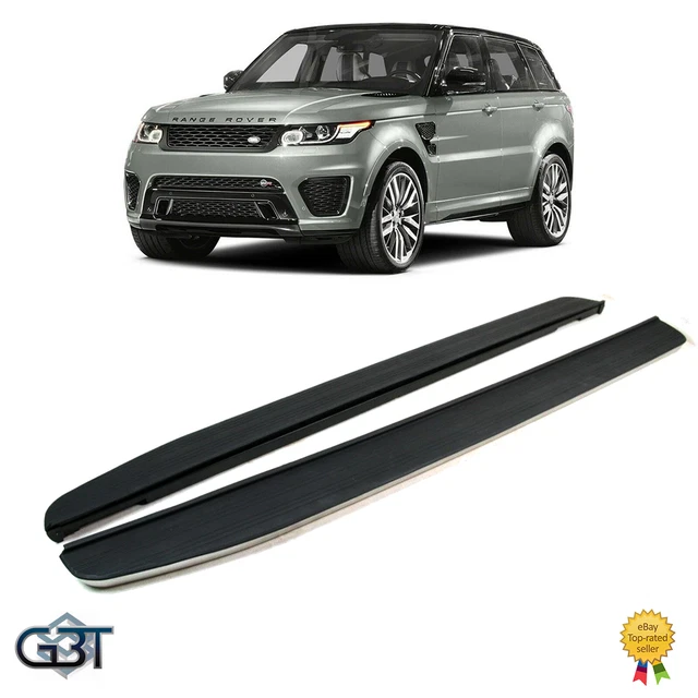 FOR RANGE ROVER Sport Side Steps Running Board Oem Style Black/Silver ...