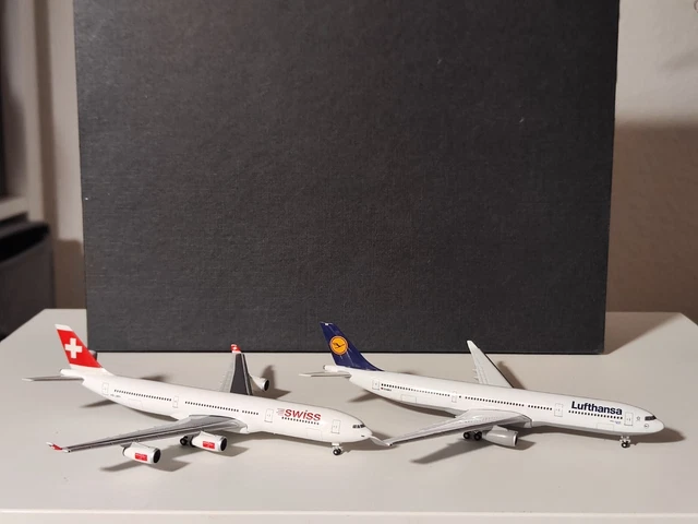 HERPA WINGS LUFTHANSA und Swiss Set Airbus A330-300 und A340-300 516730 ...