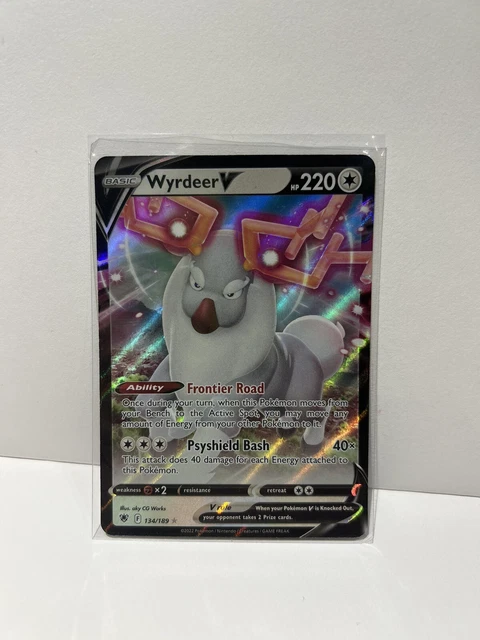 POKEMON CARD WYRDEER V 134/189 Ultra Rare Astral Radiance Near Mint £1. ...