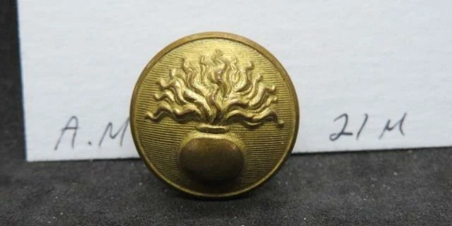 FRENCH MILITARY 22MM Early 1900s Brass Uniform Button AM & Cie Paris ...