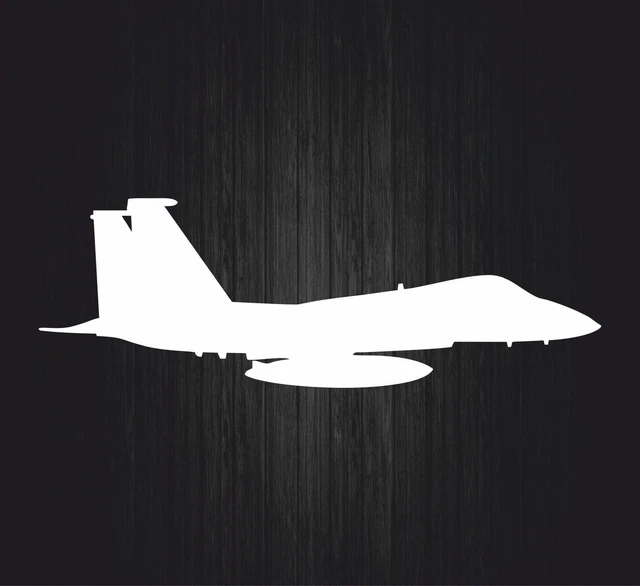 STICKER DECAL CAR airplane aircraft airport PILOT plane fighter white ...