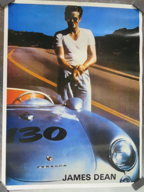 VINTAGE 1980S JAMES Dean Porsche Poster 17"x23" - ORIGINAL $19.95 ...
