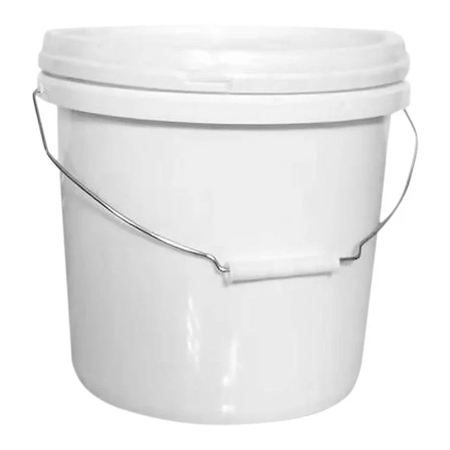 1 GALLON PLASTIC Bucket Heavy Duty White Paint Pail Storage Bucket £14.23 - PicClick UK