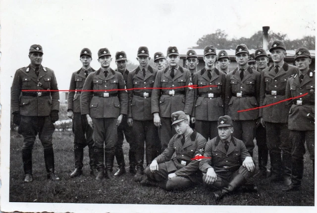 PHOTO ALLEMANDE WW2 soldats allemands RAD Reicharbeitdienst 100% ...