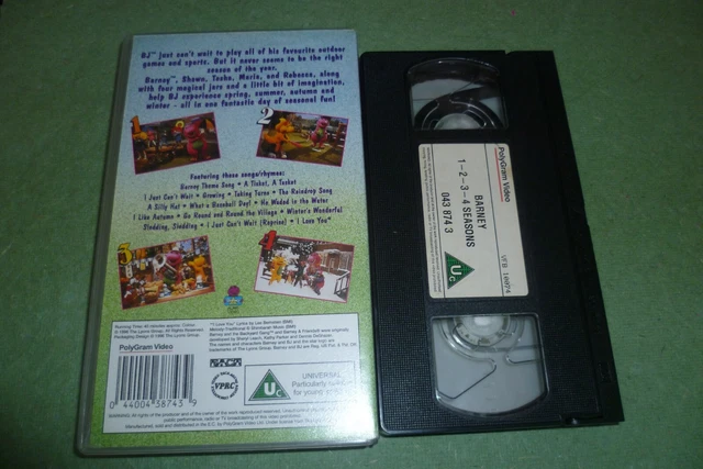 BARNEY - 1-2-3-4 Seasons (VHS,PAL 1996) POLYGRAM VIDEO £16.31 - PicClick UK