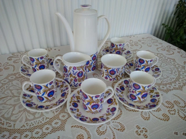 ELIZABETHAN FLEUR BLEUE 6 pce china tea/coffee set – Excellent ...