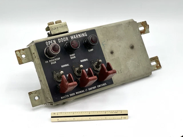LOCKHEED-MARTIN C-130 HERCULES Paratroop Master Door Switch Panel USGI ...