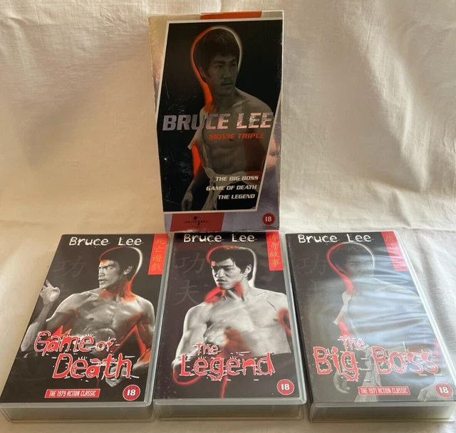 BRUCE LEE Vhs Films Movies Triple Box Set £5.00 - PicClick UK