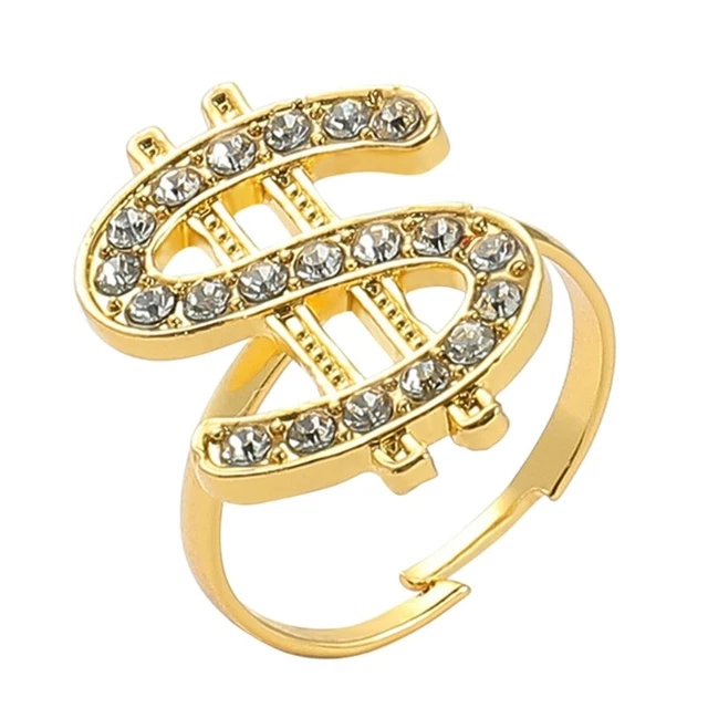 DOLLAR SIGN MONEY Symbol Hip Hop Jewelry Rapper Punk Costume Props $7. ...