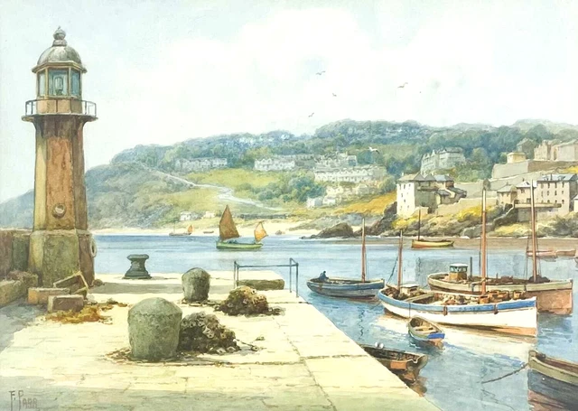 FREDERICK PARR (1887-1970) Watercolour. St Ives Towards Porthminster £ ...