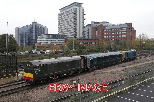 PHOTO CLASS 20 Loco No 20007 & 20205 With Gwr Mk3 Sleeper Train Coach ...