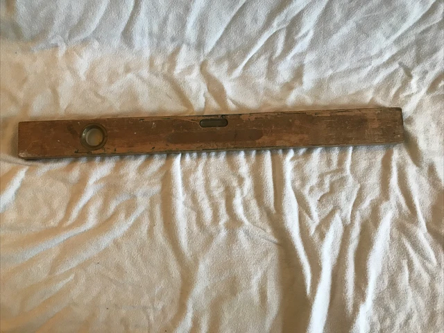 VINTAGE RETRO AUTHENTIC carpenter’s builders wooden spirit level 2 ...