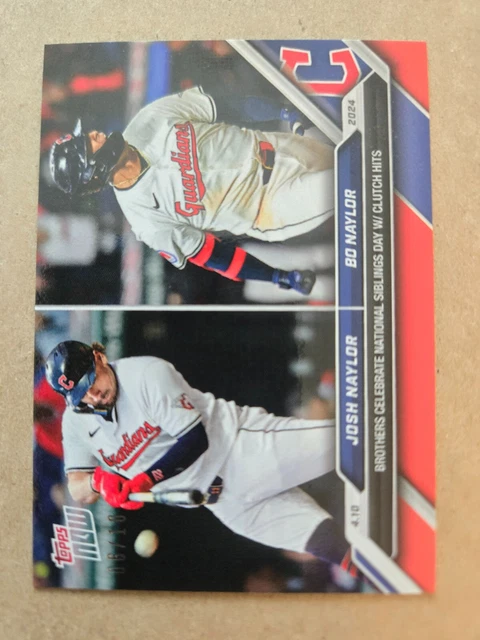 2024 TOPPS NOW Red Parallel #64 Josh Naylor/Bo Naylor (6/10) EUR 13,53 ...