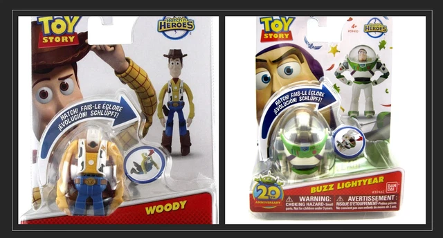 DISNEY PIXAR TOY STORY HATCH n HEROES - RECEIVE WOODY & BUZZ - NEW £19. ...