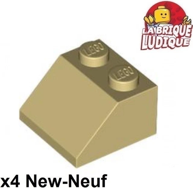 LEGO 4X SLOPE brique pente inclinée toit roof 45° 2x2 beige/tan 3039 ...