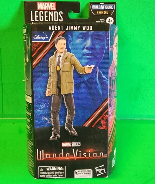 MARVEL LEGENDS WANDA Vision Action Figure BAF Khonshu - Agent Jimmy Woo ...