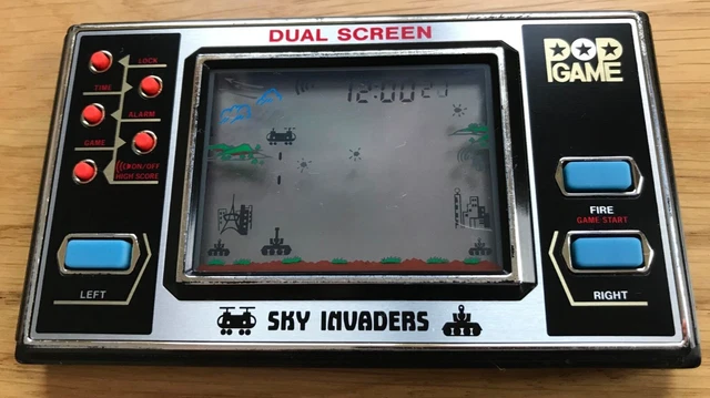 POP SKY INVADERS Vintage 1982 LCD Game - Rare & Working -👽👾Retro Gift ...