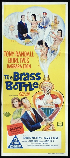 THE BRASS BOTTLE Original Daybill Movie poster Barbara Eden I Dream of ...