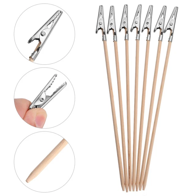 100 PCS 17CM Bamboo Stick DIY Clip Set Clips Clamps for DIY $28.99 ...