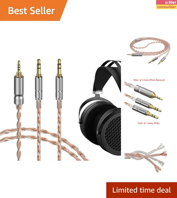 HIGH-PERFORMANCE 2.5MM BALANCED Cable for Audiophile HIFIMAN & Denon ...