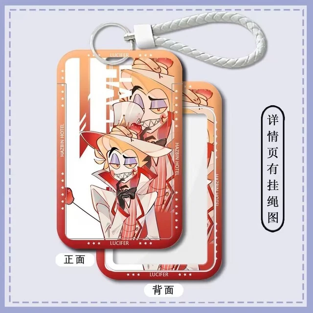 HAZBIN HOTEL 3V Vaggie Lucifer Metropolitana Portadocumenti d'identità ...