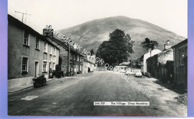 UNUSUAL 1961C STREET SCENE DINAS MAWDDWY Machynlleth Gwynedd RP PHOTO ...