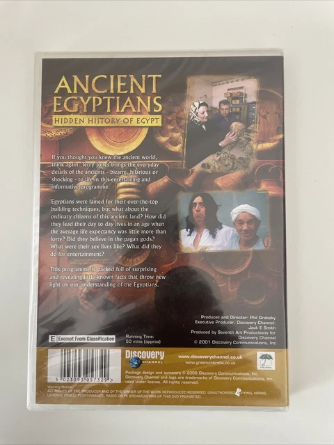 DISCOVERY CHANNEL ANCIENT Egyptians Hidden History Of Egypt DVD 2005 £ ...