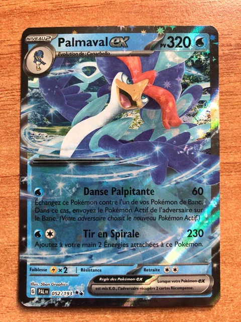 CARTE POKÉMON PALMAVAL EX 052/193 Evolutions a Paldea DOUBLE RARE EUR 4 ...