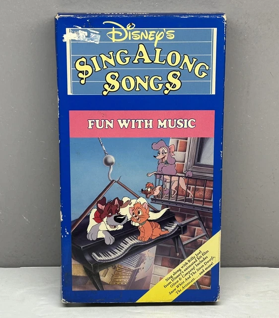 DISNEY SING ALONG Songs Fun with Music VHS 1993 Video Tape Vol 5 Oliver Company £18.45 - PicClick UK