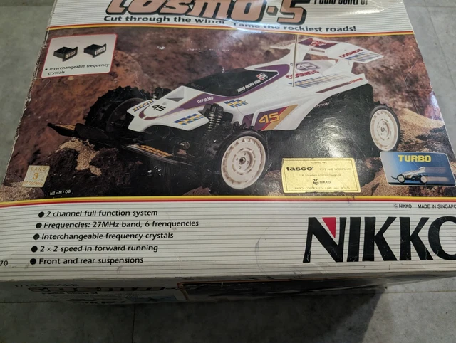 NIKKO COSMO-5 TURBO 1:14 Scale Vintage RC Radio Remote Control Car Off ...