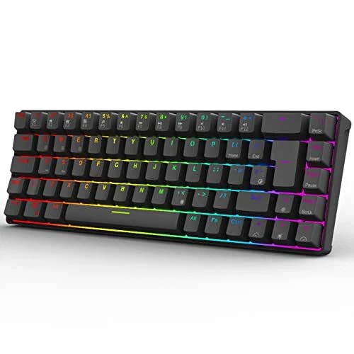 RK ROYAL KLUDGE RK68 Mechanical Gaming Keyboard, Wireless/Wired ...
