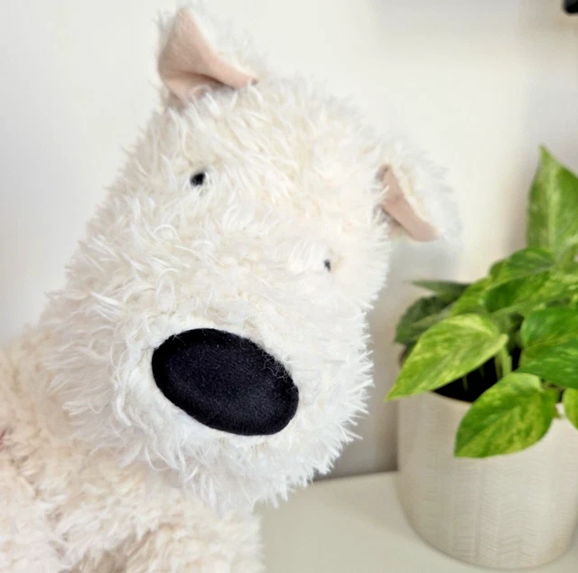 JELLYCAT BIG MUNRO - Munro White Westie Scottie Dog Soft Toy Beanie ...