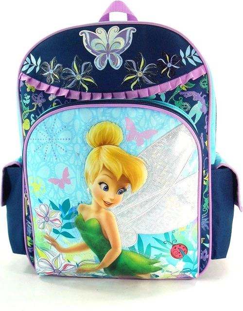 DISNEY'S TINKERBELL LARGE 16" Backpack - Pixie Forest £28.46 - PicClick UK