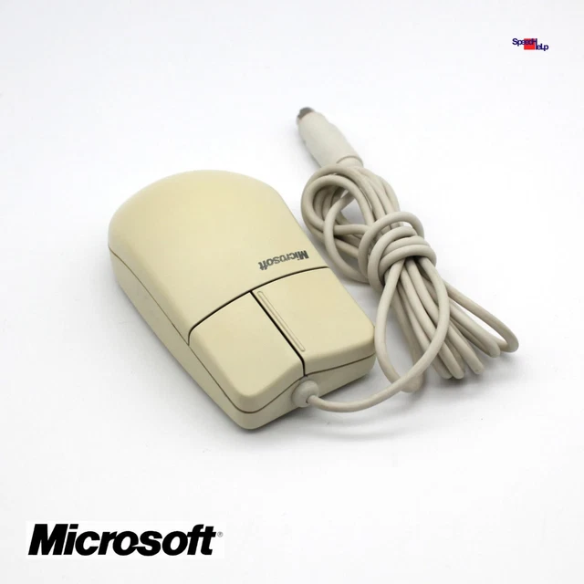 MICROSOFT INTELLIMOUSE 2.1A Scroll Ps/2 Port Rétro Vintage Dents Souris ...