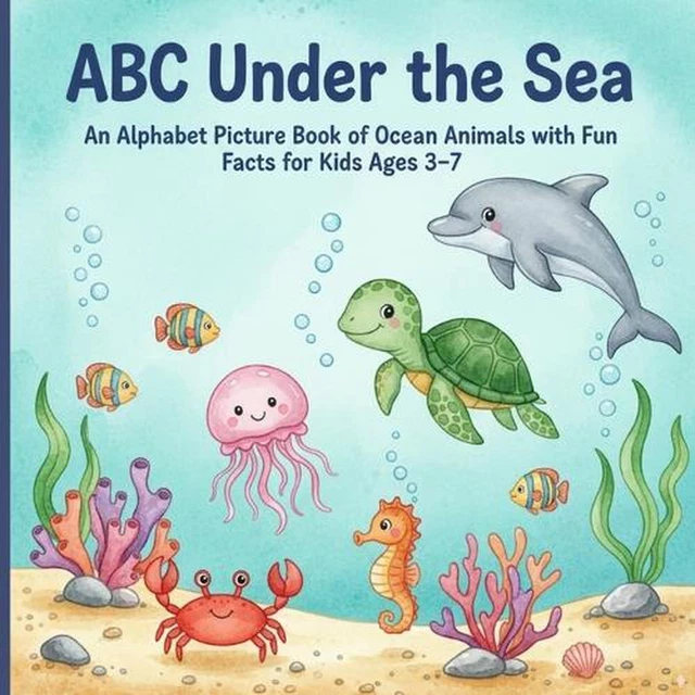ABC UNDER THE Sea: An Alphabet Picture Book of Ocean Animals with Fun ...