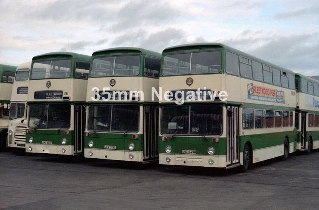 BLACKPOOL TRANSPORT LEYLAND ATLANTEAN BUS 349 RIGBY ROAD 35mm NEGATIVE ...