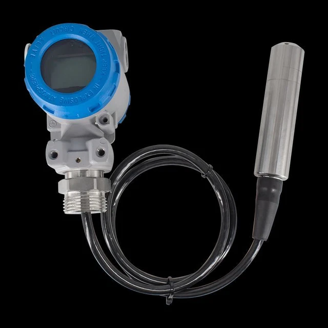 LCD DISPLAY SUBMERSIBLE Level Pressure Sensor Transmitter 4-20mA 1-5V 0 ...
