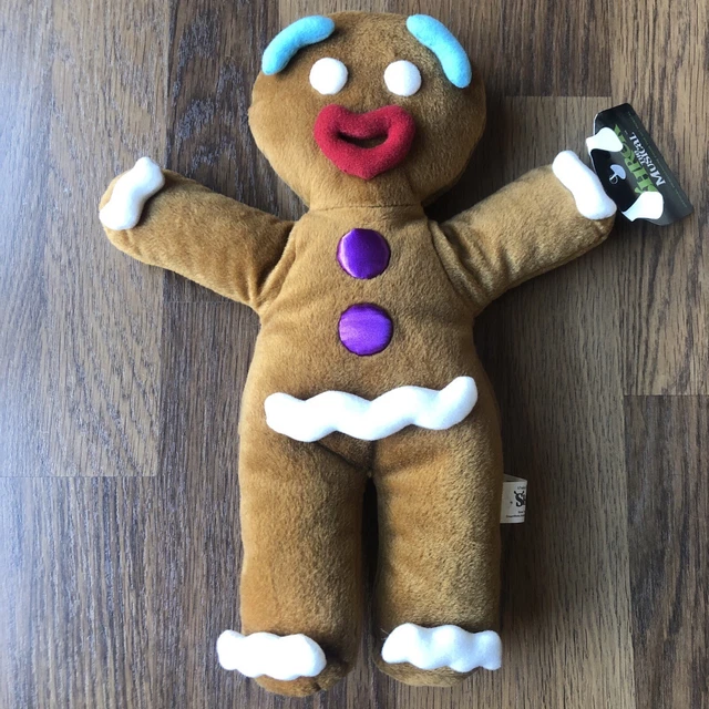 SHREK THE MUSICAL Gingerbread Man Hand Puppet 35cm Plush 2010 NWT Vent ...