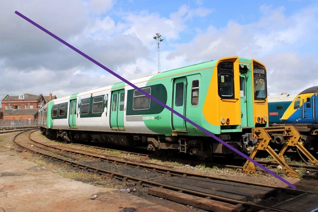 RAILWAY PHOTO CLASS 313 EMU 313202 Eastleigh Works May 23 Colour Print ...