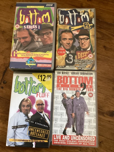 BOTTOM LIVE VHS Tapes Bundle/Joblot - X5 £25.00 - PicClick UK