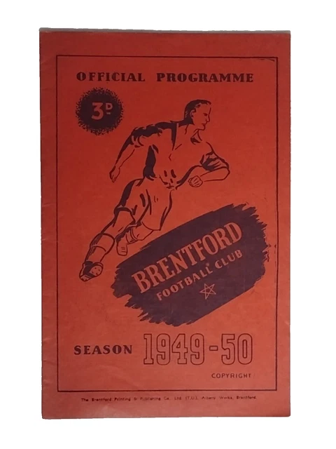 1950 FA CUP 3rd Round Brentford v Chelsea 7th January £79.99 - PicClick UK