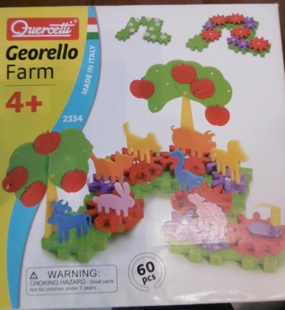 LERNSPIELZEUG GEORELLO Farm / Quercetti 2334 Alter 4+ - 60 Teile ...
