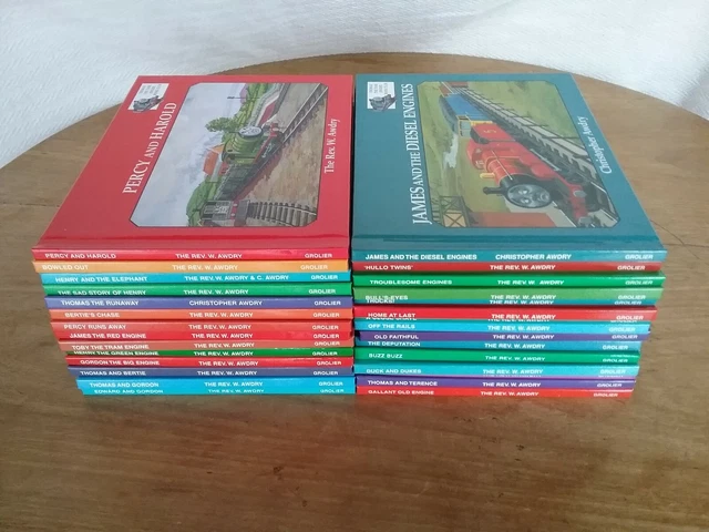 SET OF 30 Grolier Thomas The Tank Engine Book Club Collection Children ...