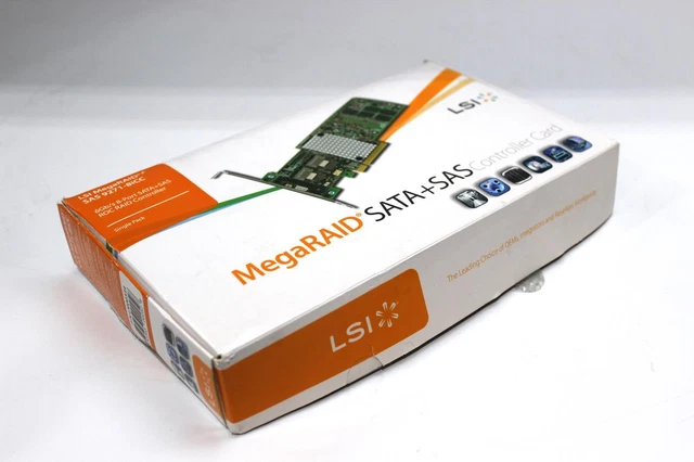 NEUF - BOITE Ouverte LSI Megaraid SAS 9771-8icc Profil Bas Raid Manette ...