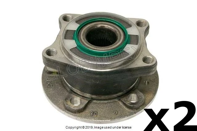 VOLVO S60 V70 XC70 (2001-2009) Wheel Hub with Bearing REAR L & R (2 ...