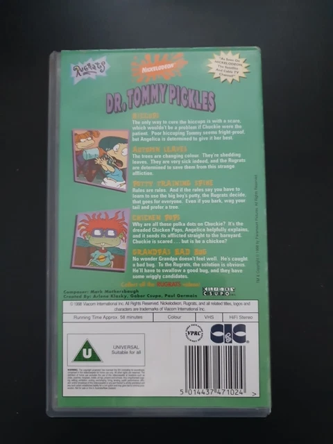 RUGRATS - DR Tommy Pickles VHS 1998 Nickelodeon U Video Tape (81) £3.00 ...