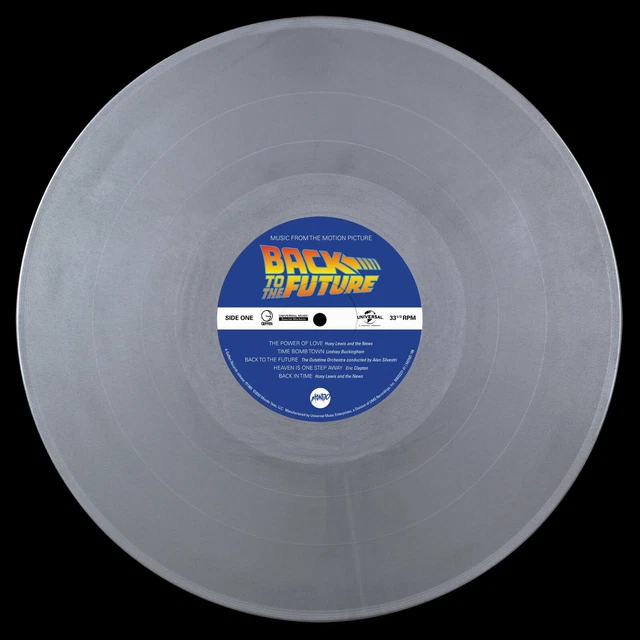BACK TO THE Future Original Motion Picture Soundtrack SILVER VINYL LP ...