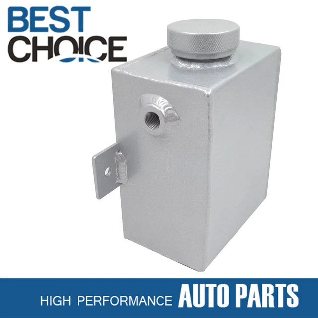 ALLOY UNIVERSAL ALUMINUM Radiator Overflow Reservoir Water Coolant Tank ...